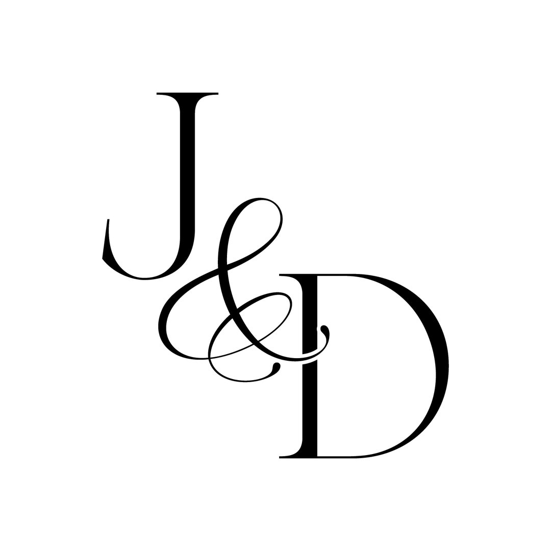 Wedding Monogram Logo JD, DJ | J & D Digital Download Instant - Etsy