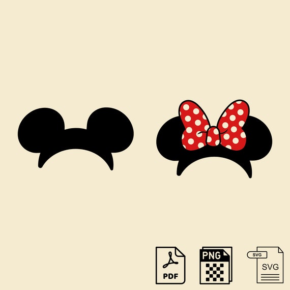 Minnie Mouse Ears Silhouette
