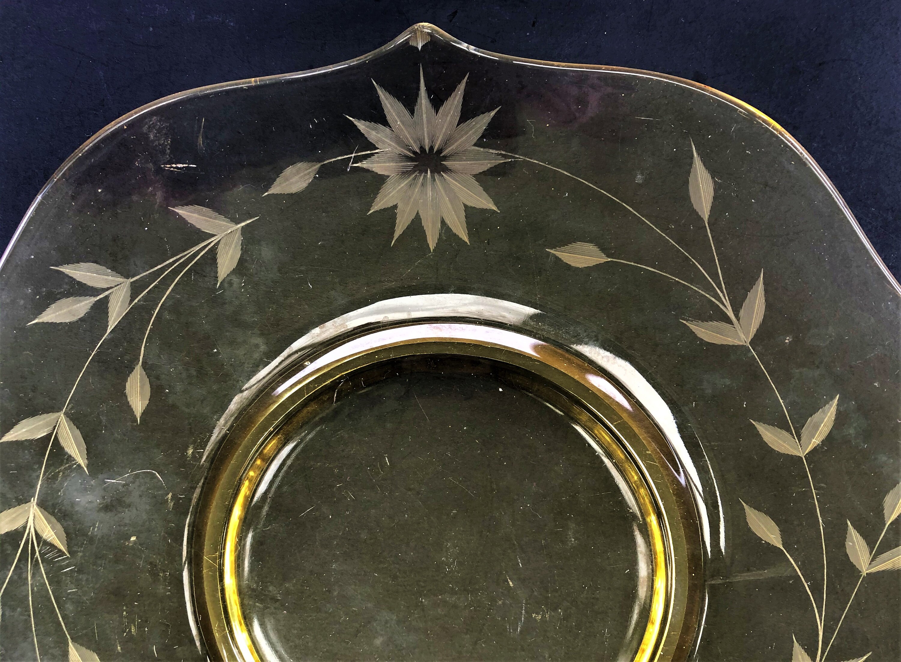 Lancaster Glass Handled Plate Jubilee | Etsy