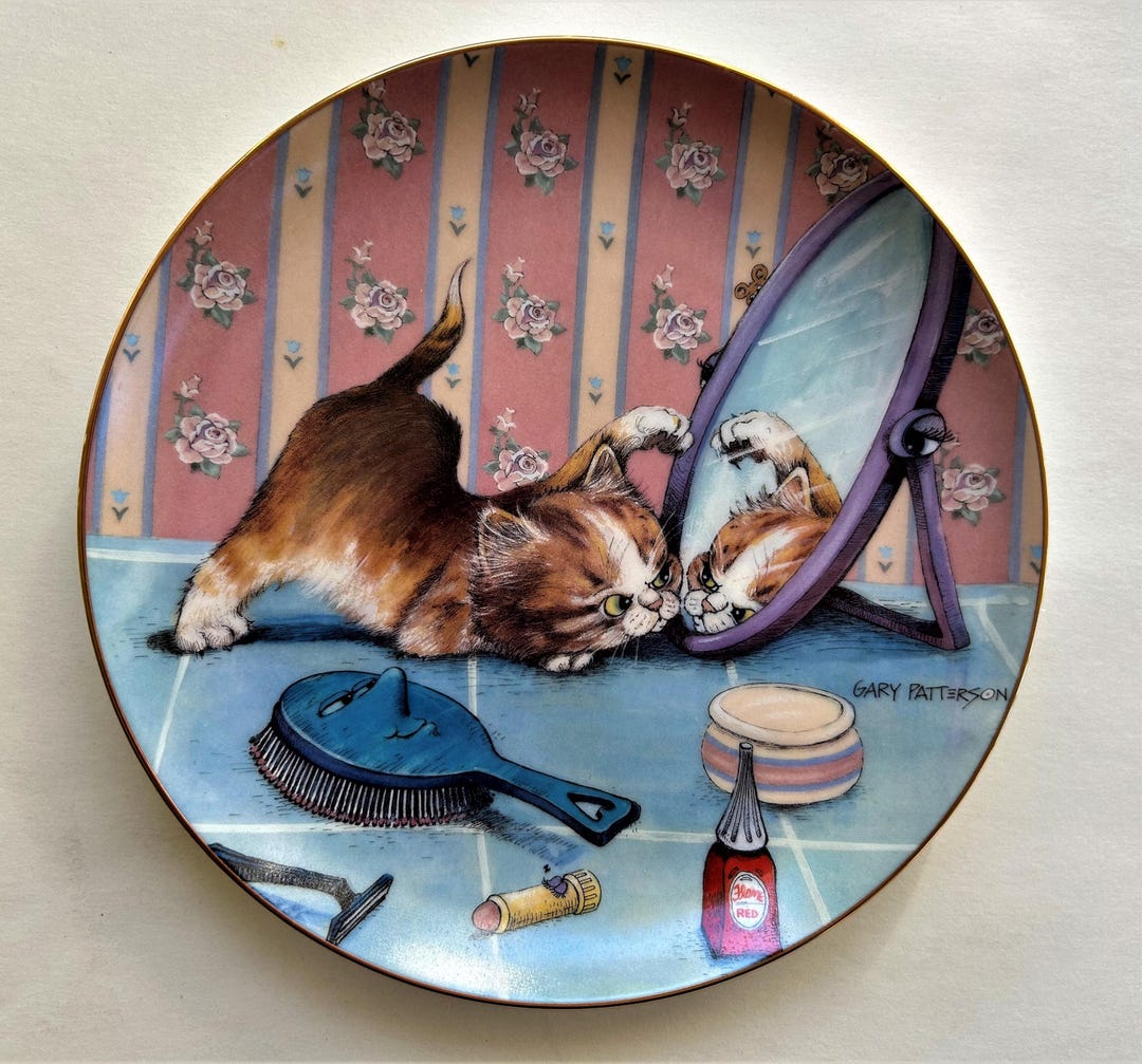 Gary Patterson COMICAL CATS Collector Plate~danbury Mint~ “the Intruder ...