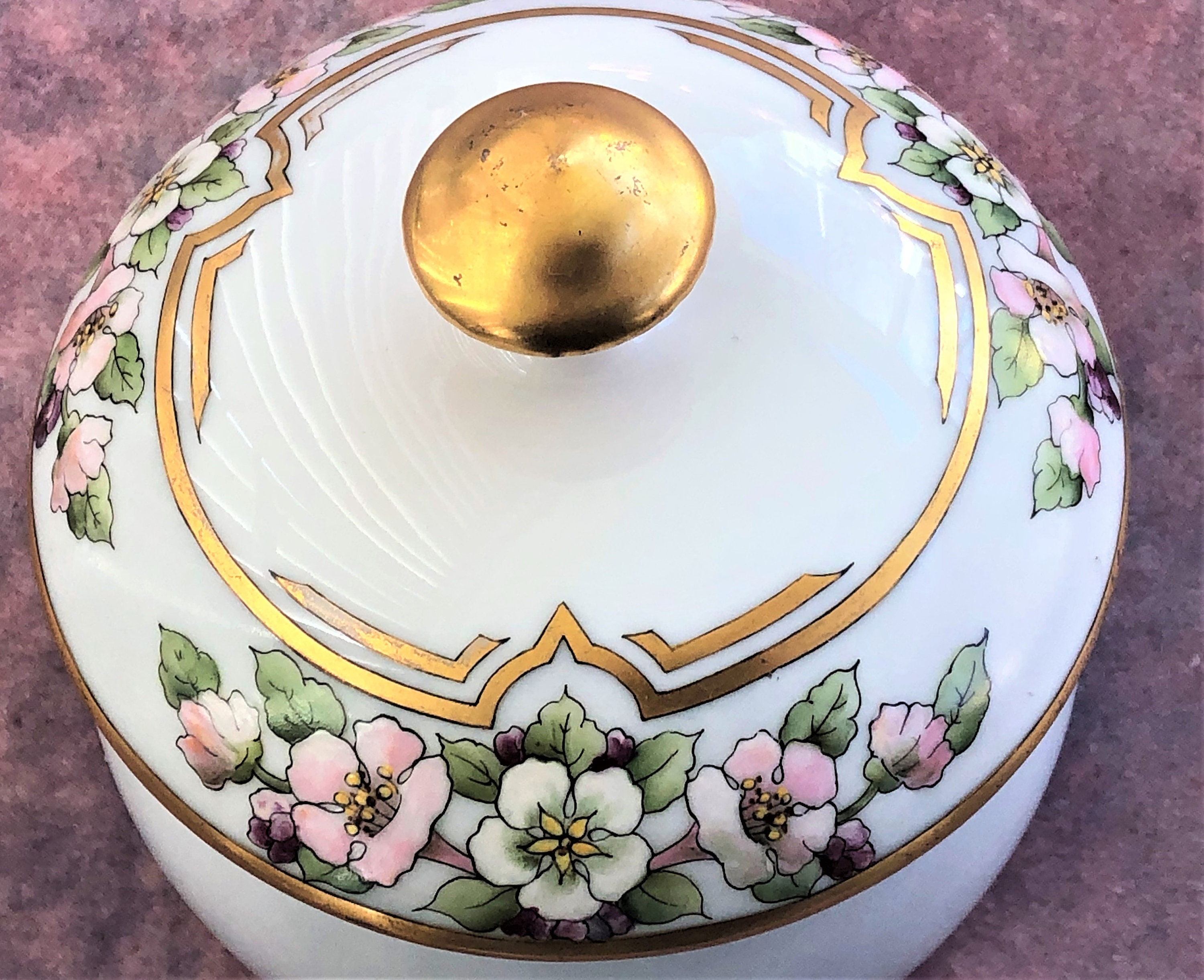 UNO Favorite Bavaria Lidded Dresser Dishhand Painted Trinket - Etsy