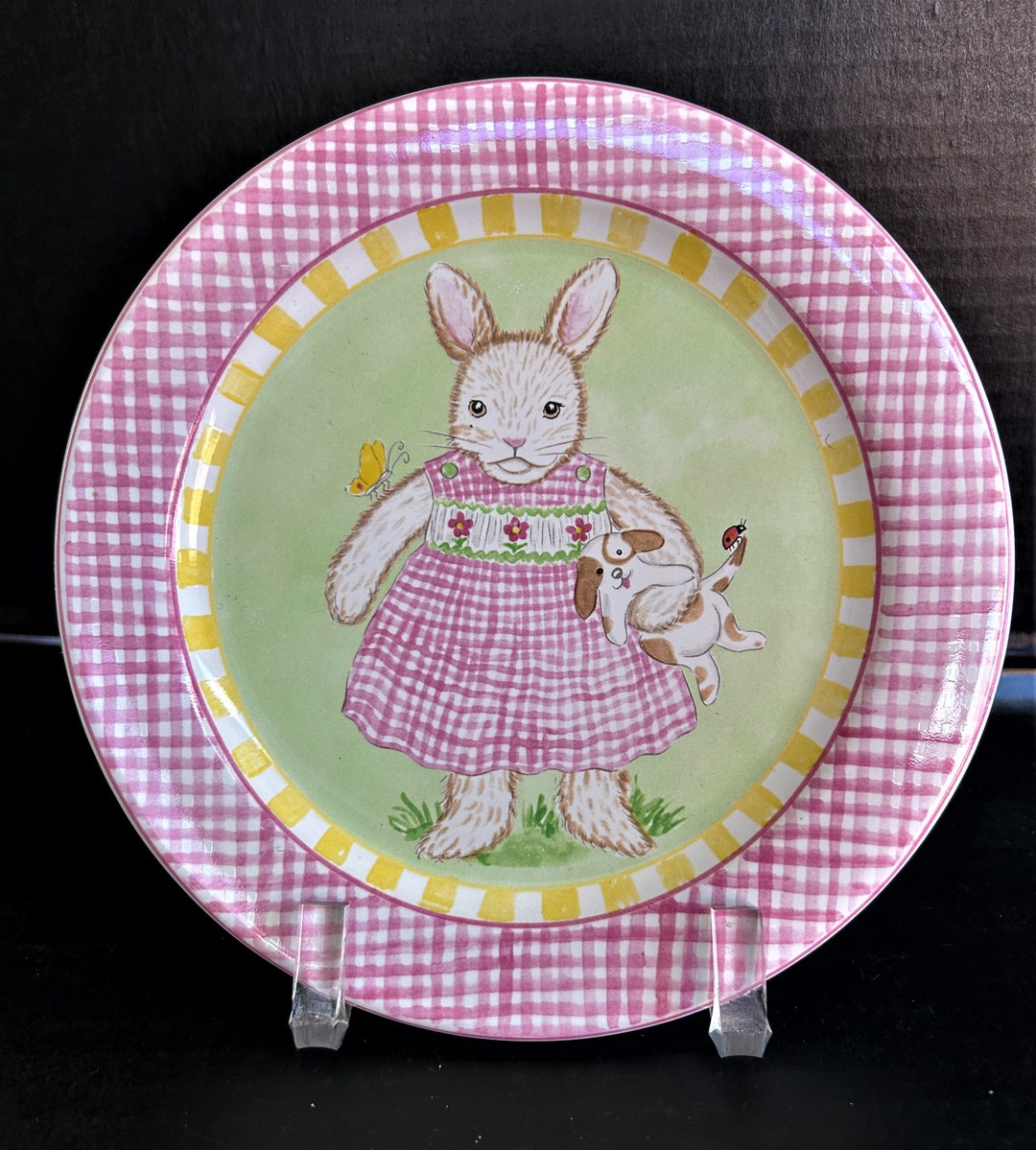 Kelly B. Rightsell Childs Easter Plate~made in Portugal~7 5/8 IN ...