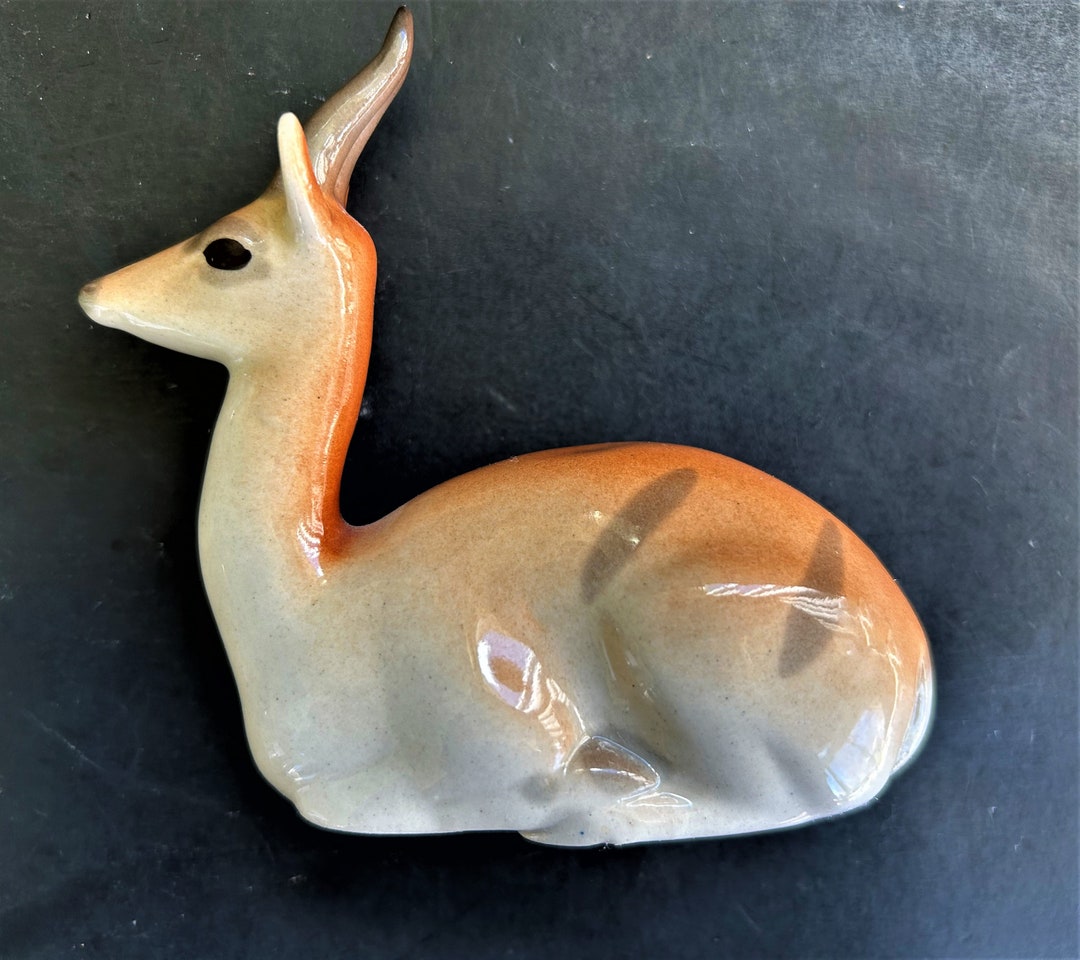 Lomonosov Gazelle Figurine ~ USSR ~ Springbok ~russian Figurine ...
