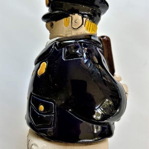 Police Officer Figurine~handmade~artist Signed~cop Has a Club Behind ...