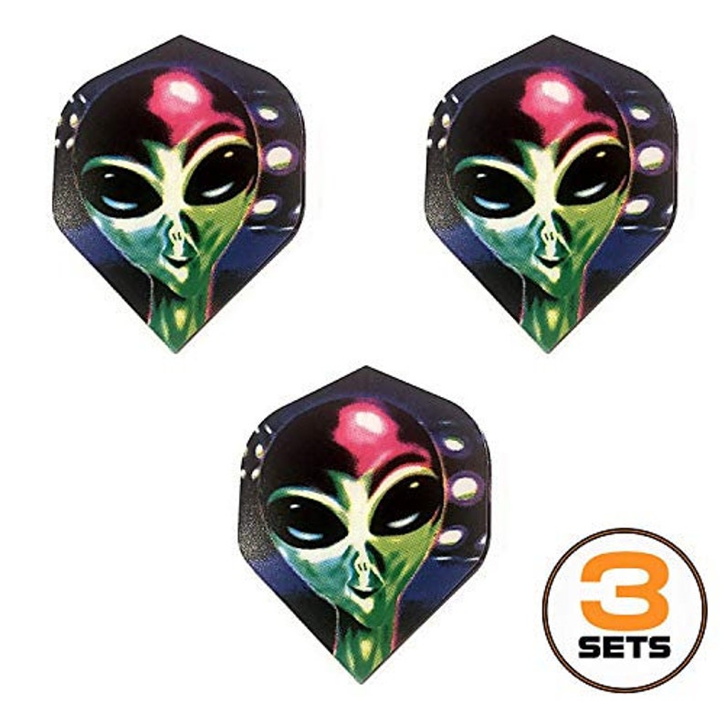 Designa Metronic Cosmic Alien Dart Flights 75 Micron 3 Sets | Etsy