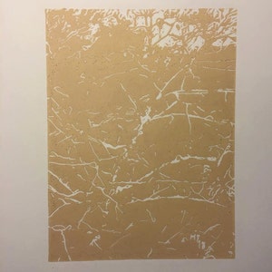 Tree of Inspiration, Three-color Reduction Linocut Fine Art Print - Etsy