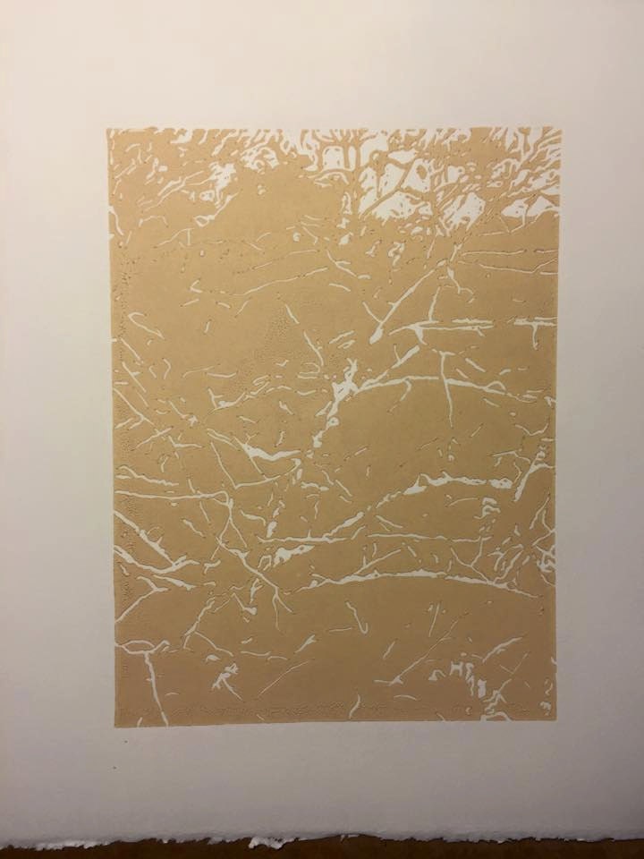 Tree of Inspiration Three-color Reduction Linocut Fine Art - Etsy