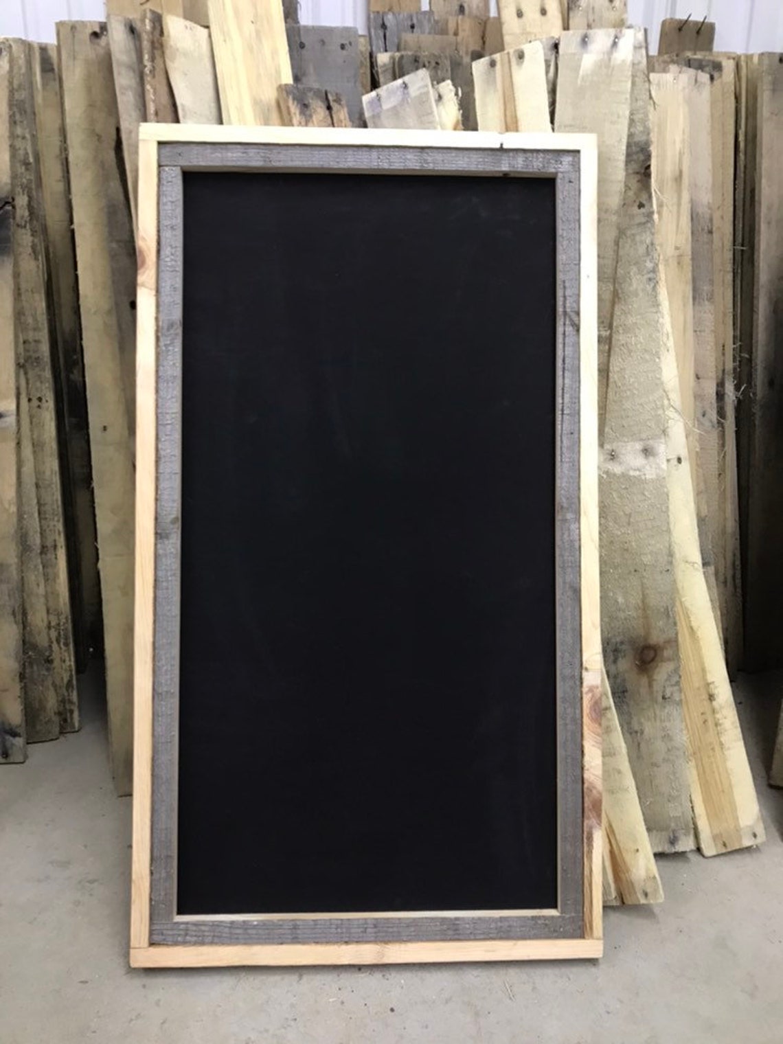 Rustic Wood Framed Chalkboard Farmhouse Chalkboard Meal - Etsy