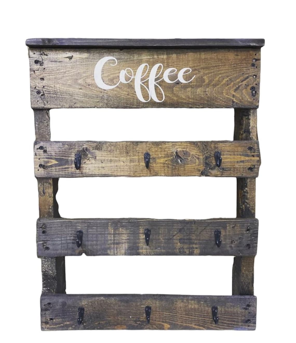 Wood Pallet Coffee Rack - Etsy