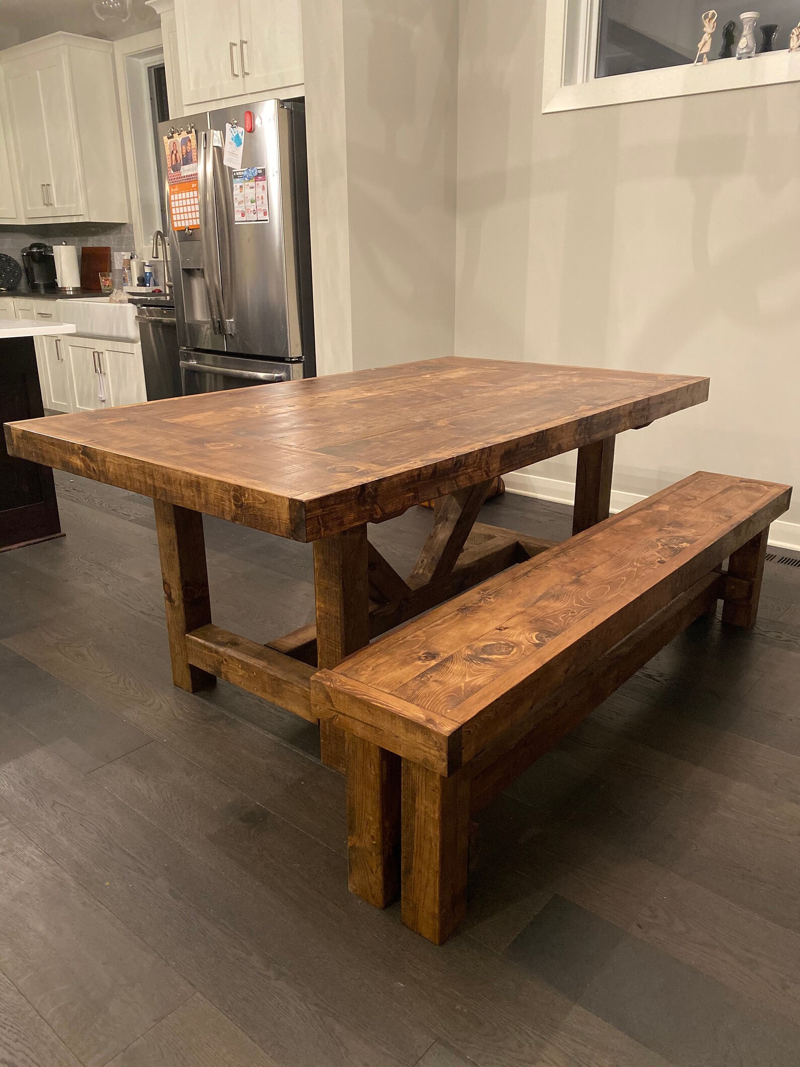 Handmade Table and Bench - Etsy