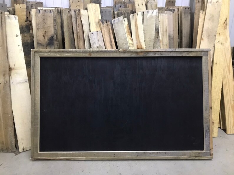 Rustic Wood Framed Chalkboard Farmhouse Chalkboard Meal - Etsy