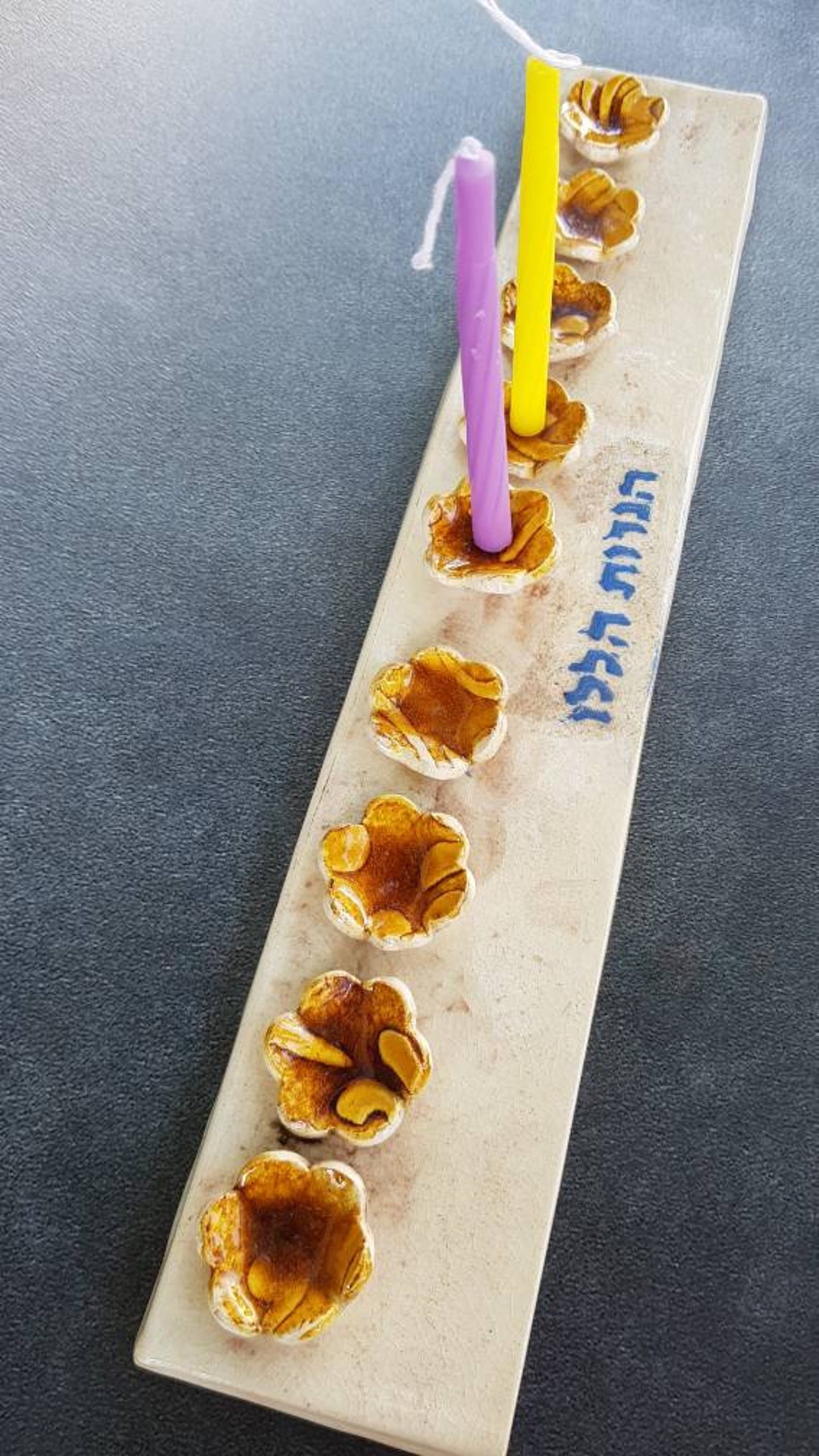 Handmade Ceramic Menorah White Menorah Jewish Holiday Gift - Etsy