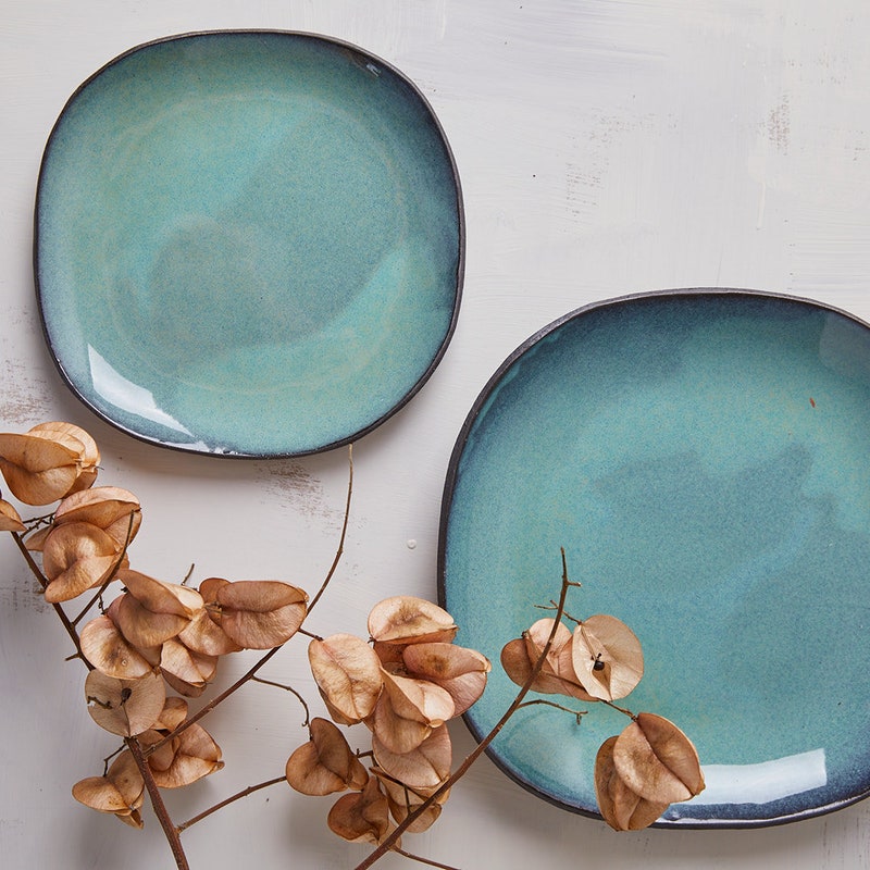 Turquoise Dinnerware - Etsy