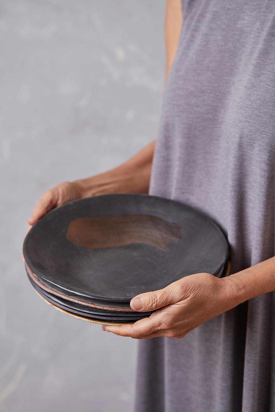 Rustic Elegant Ceramic Large Pasta Plates Set of Two, TWO Pottery ...