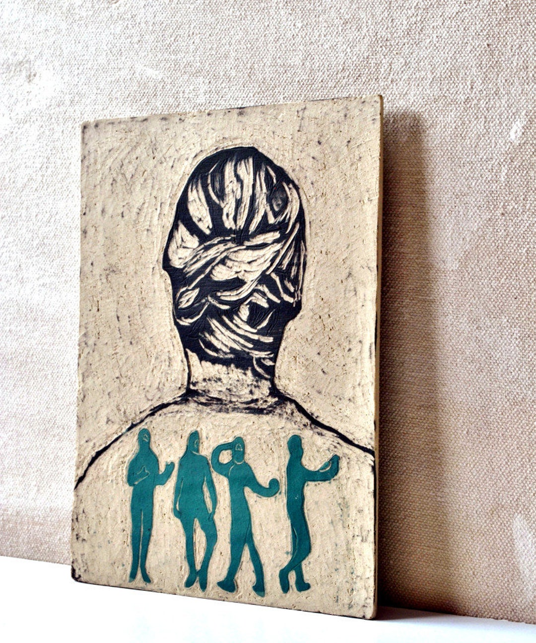 Ceramic Tile Wall Art, Ceramic Hanging Wall Art, Ceramic Tile Decor ...