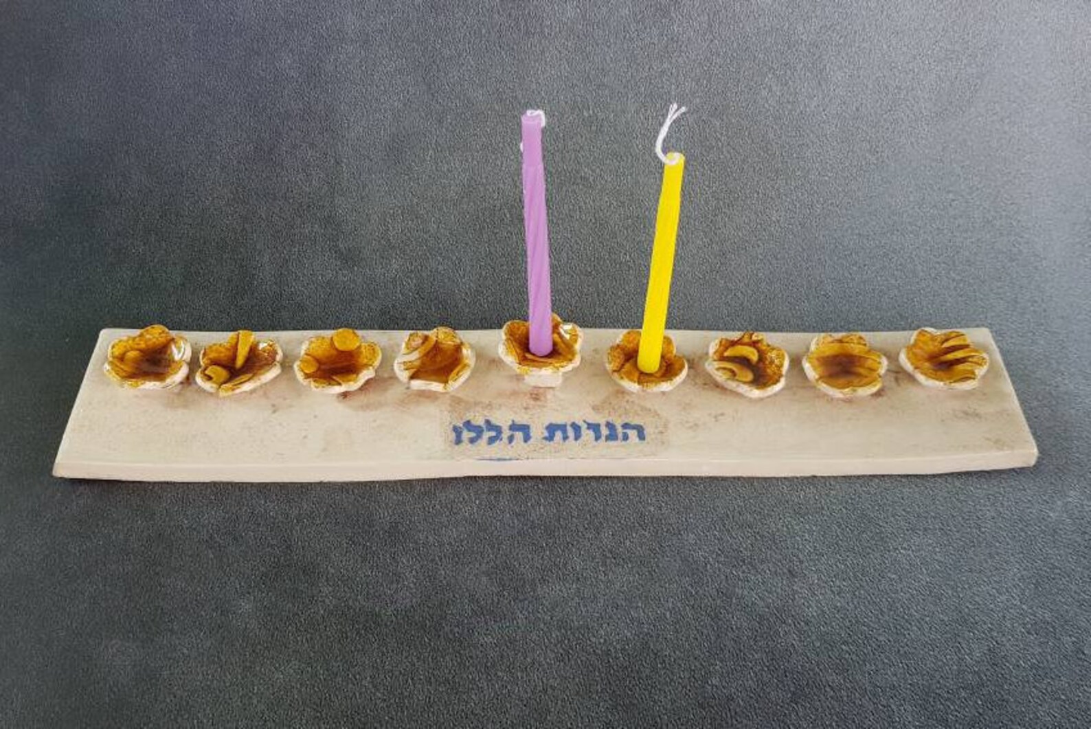 Handmade Ceramic Menorah White Menorah Jewish Holiday Gift - Etsy