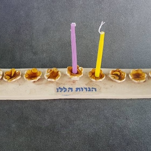 Handmade Ceramic Menorah, White Menorah, Jewish Holiday Gift, Unique ...