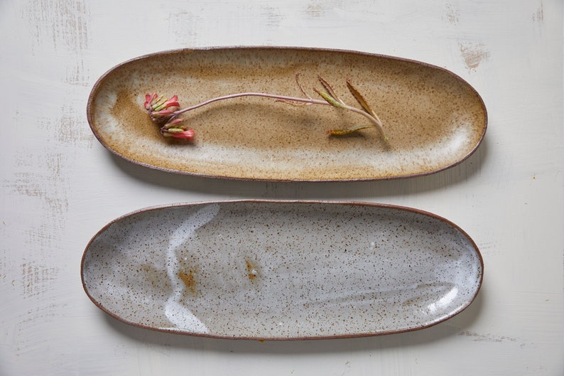 Extra Long Oval Shaped Serving Platter Large 15 Ceramic - Etsy