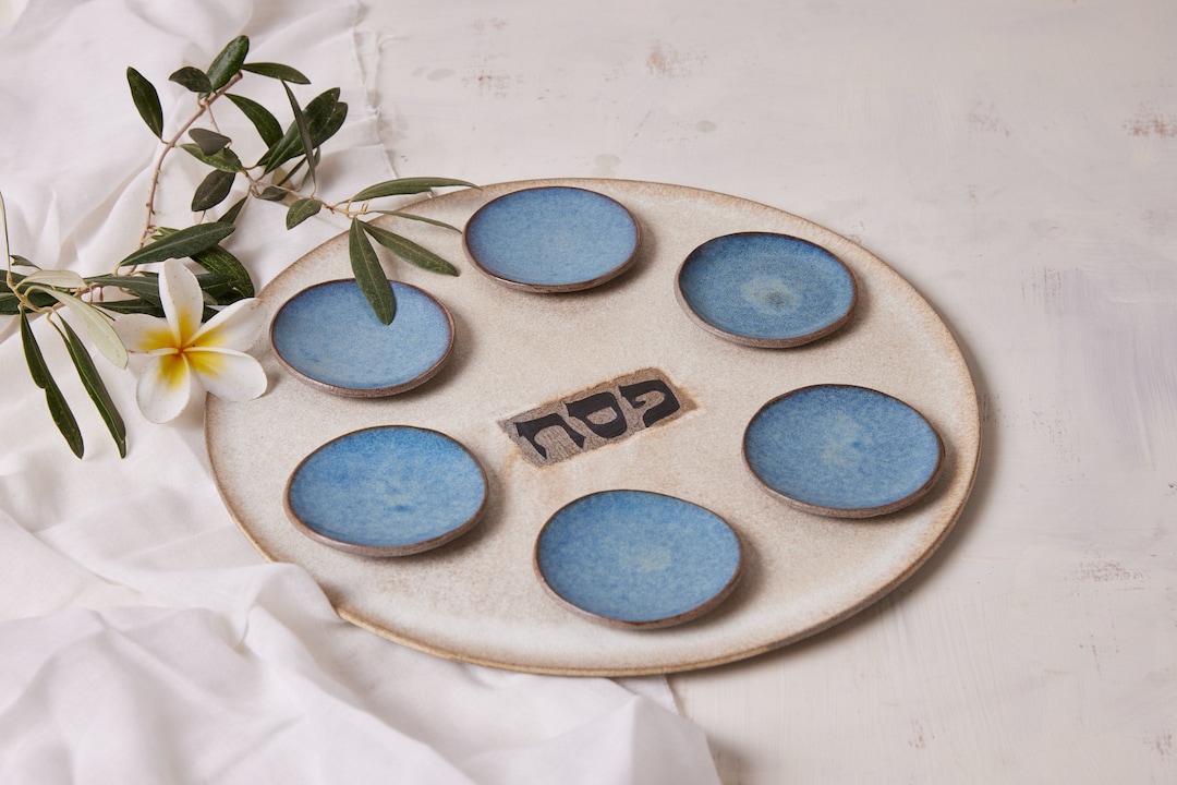 Handmade Ceramic Large Seder Plate, Jewish Holiday Gift, Passover Gift ...