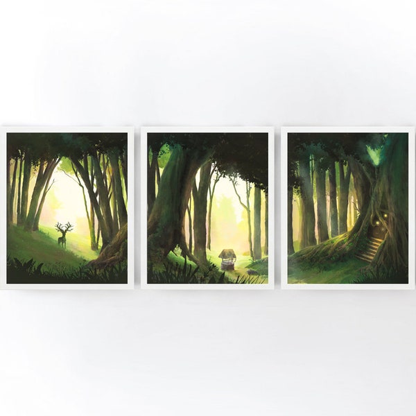Enchanted Forest Art Print - Etsy