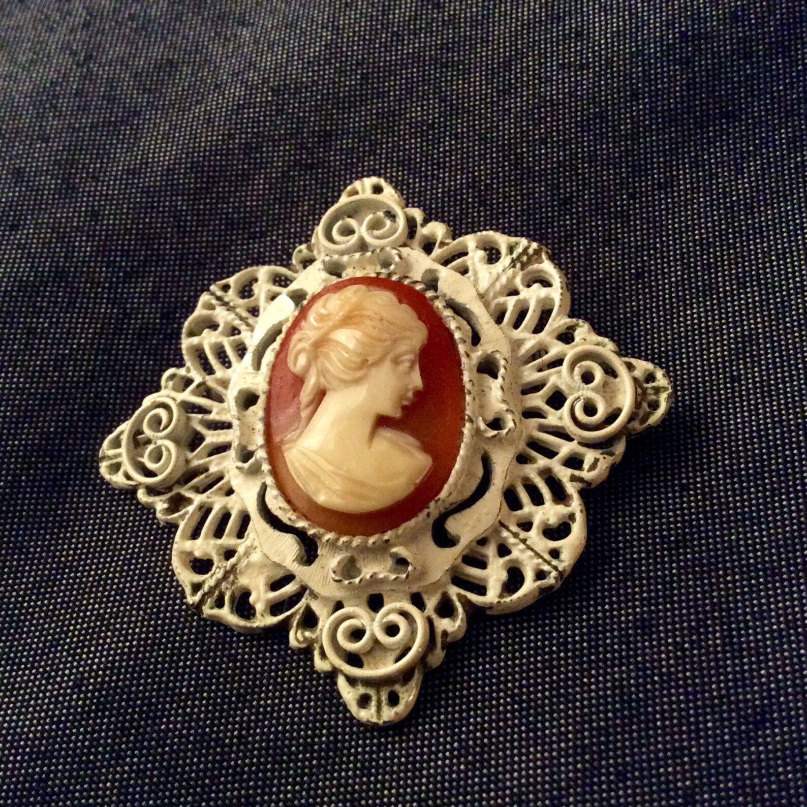 Vintage Stone Cameo - Etsy