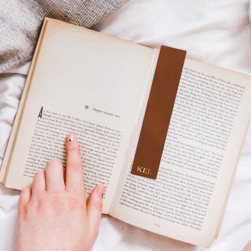 Monogrammed Bookmark - Etsy