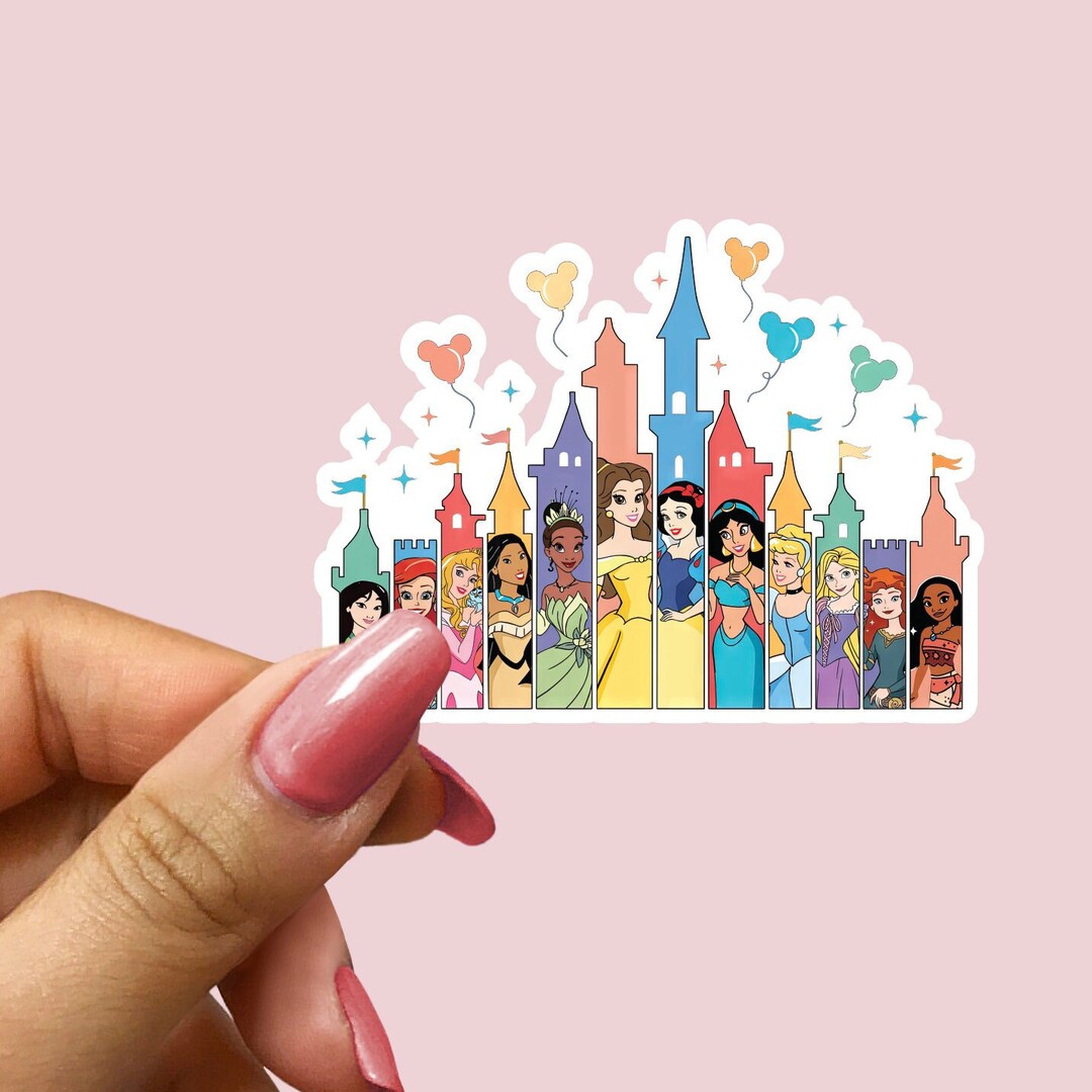 Disney Princess Castle Sticker Waterproof Decal Vinyl UV Ink - Etsy