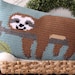Crochet Pillow Pattern Sloth Pillow Crochet Sloth Pattern - Etsy Canada