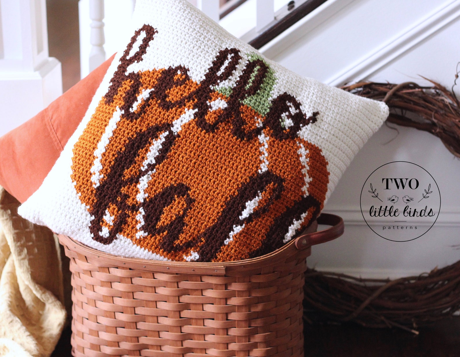 Fall Crochet Pillow Pattern Crochet Pillow Cover Crochet - Etsy