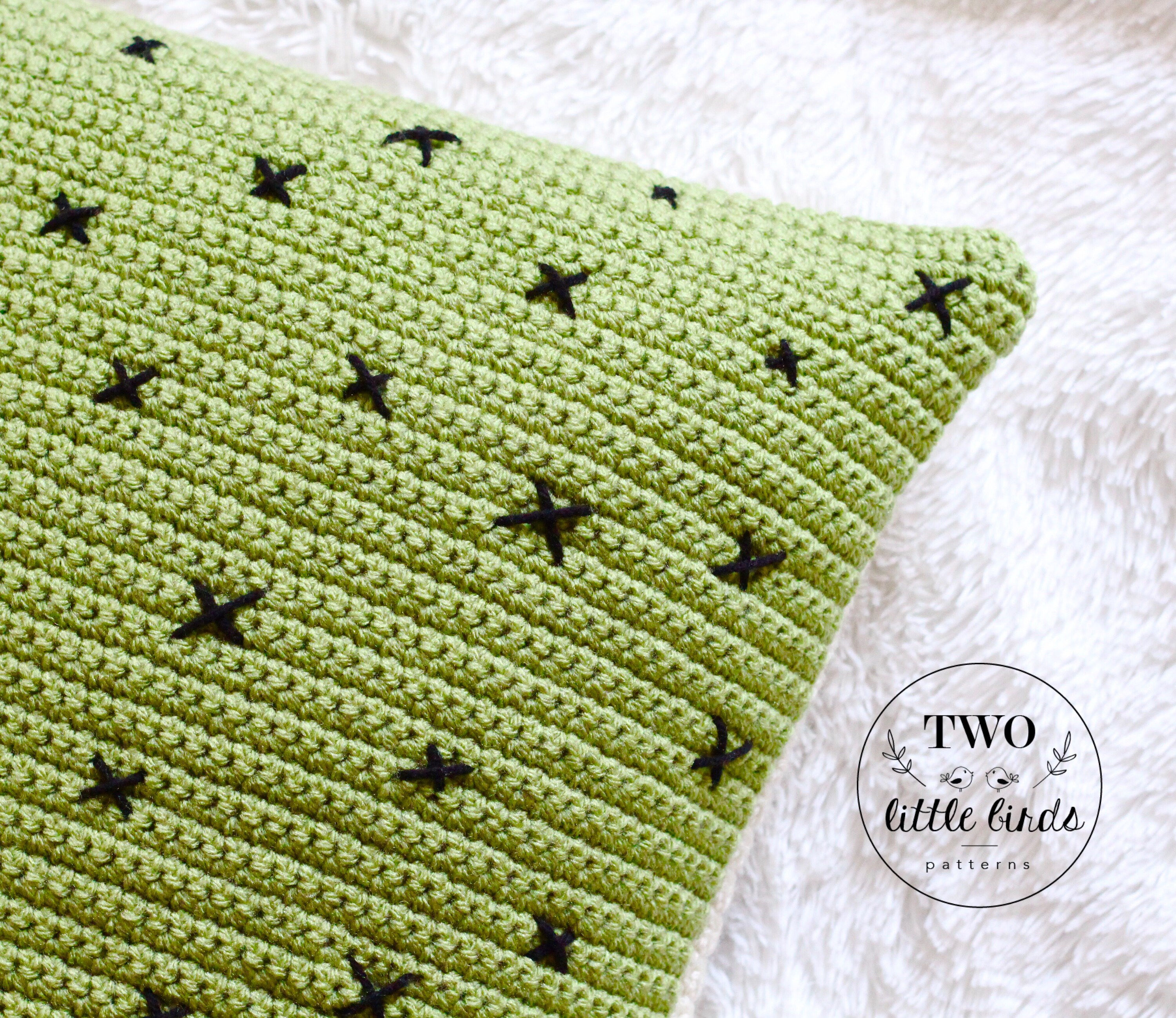 Crochet Cactus Pillow Pattern Crochet Pillow Cover Tutorial - Etsy