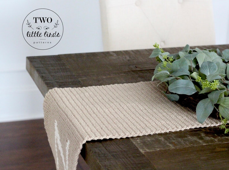 Crochet Table Runner Pattern Monogram Table Runner Crochet - Etsy