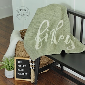 Custom Crochet Name Blanket Pattern, Pdf Crochet Blanket Tutorial, Baby ...