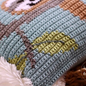 Crochet Pillow Pattern, Sloth Pillow, Crochet Sloth Pattern, Sloth ...