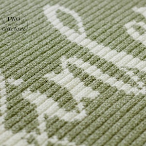 Custom Crochet Name Blanket Pattern, Pdf Crochet Blanket Tutorial, Baby ...