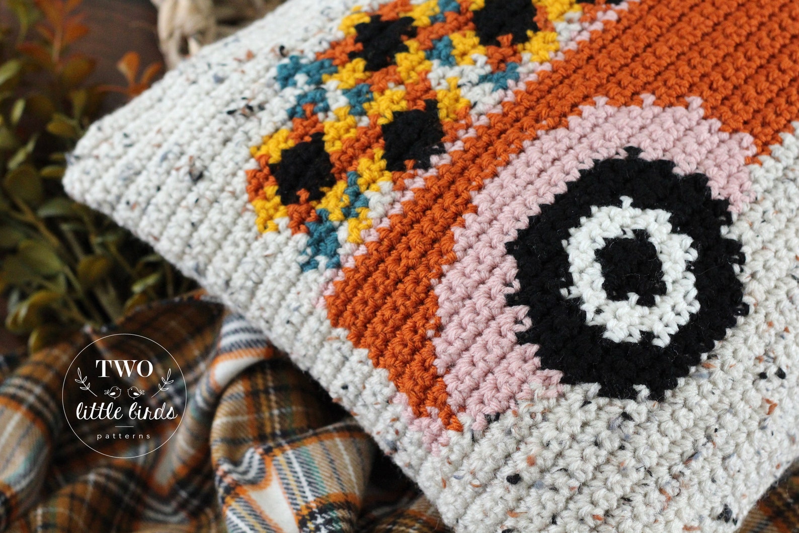 Fall Crochet Pillow Pattern Crochet Sunflower Pillow Crochet | Etsy