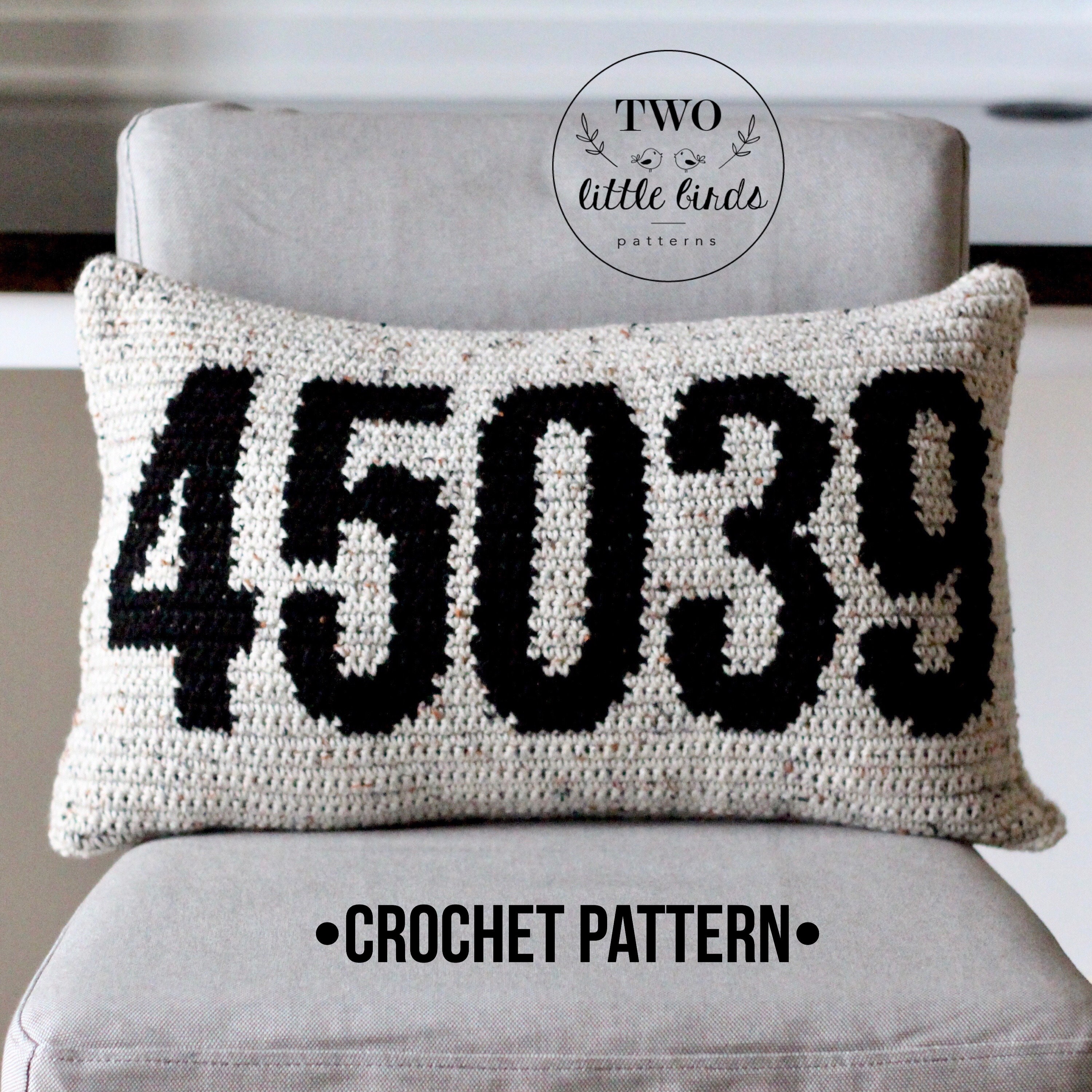 Crochet Zip code pillow pattern crochet throw pillow | Etsy