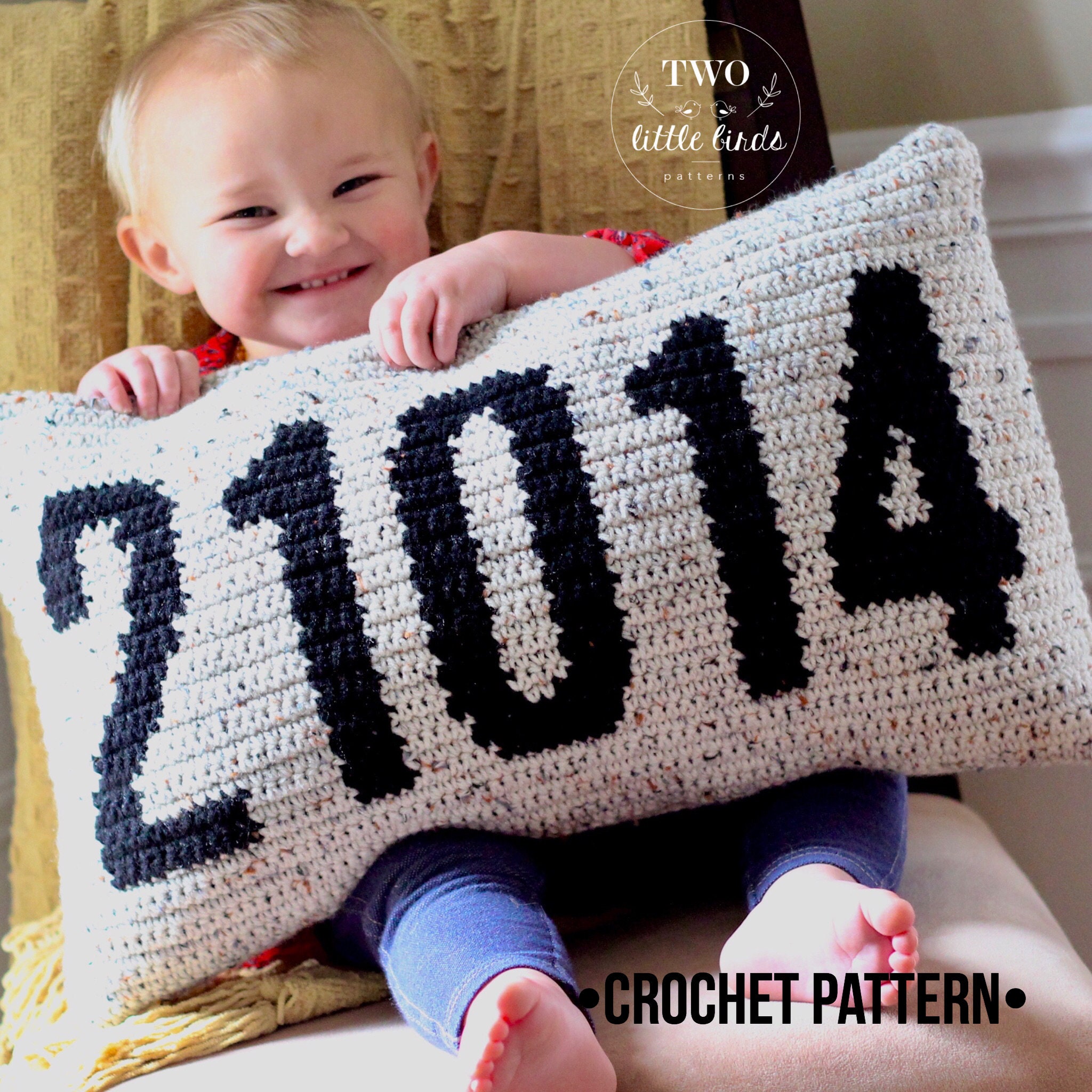 Crochet Zip code pillow pattern crochet throw pillow | Etsy