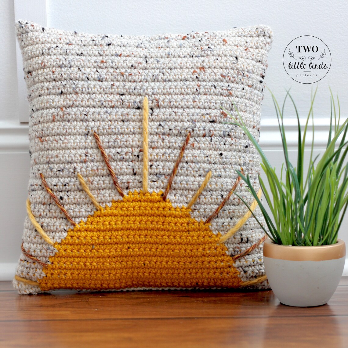 Crochet Pillow Pattern, Crochet Throw Pillow Cover Pattern, Boho ...