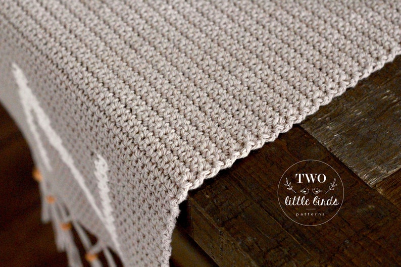 Crochet Table Runner Pattern Monogram Table Runner Crochet - Etsy