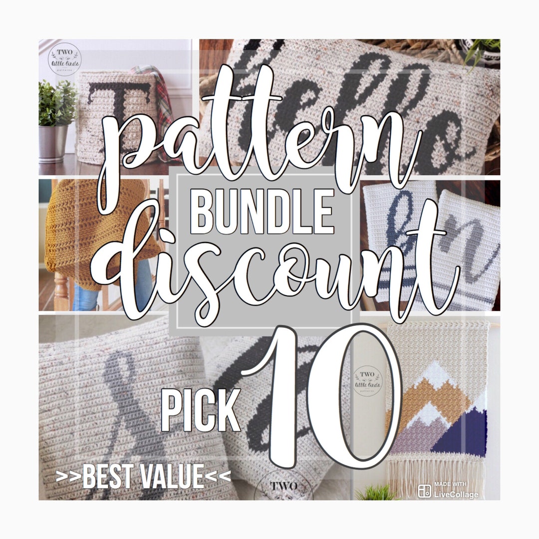 Crochet Pattern Bundle {10}, Choose Any 10 Patterns, Crochet Pattern ...