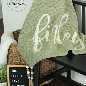 Custom Crochet Name Blanket Pattern, Pdf Crochet Blanket Tutorial, Baby ...