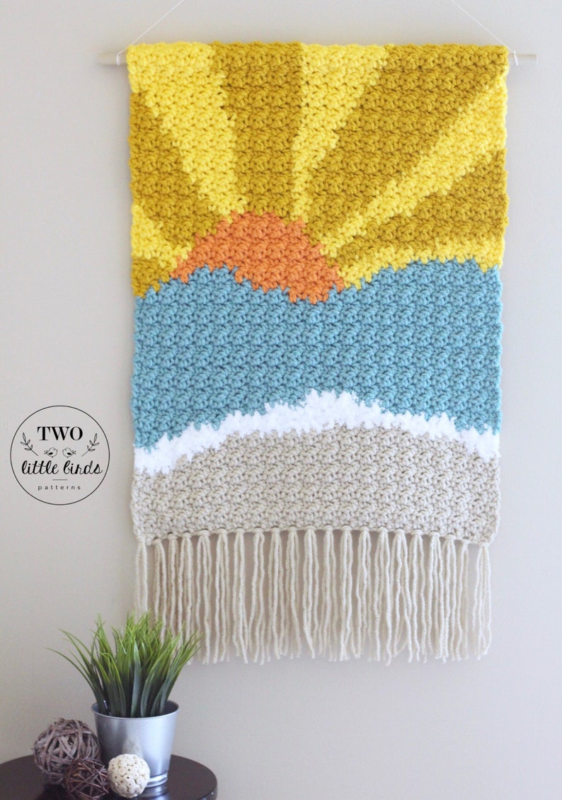 Crochet Wall Hanging Pattern Summer Crochet Pattern Summer - Etsy