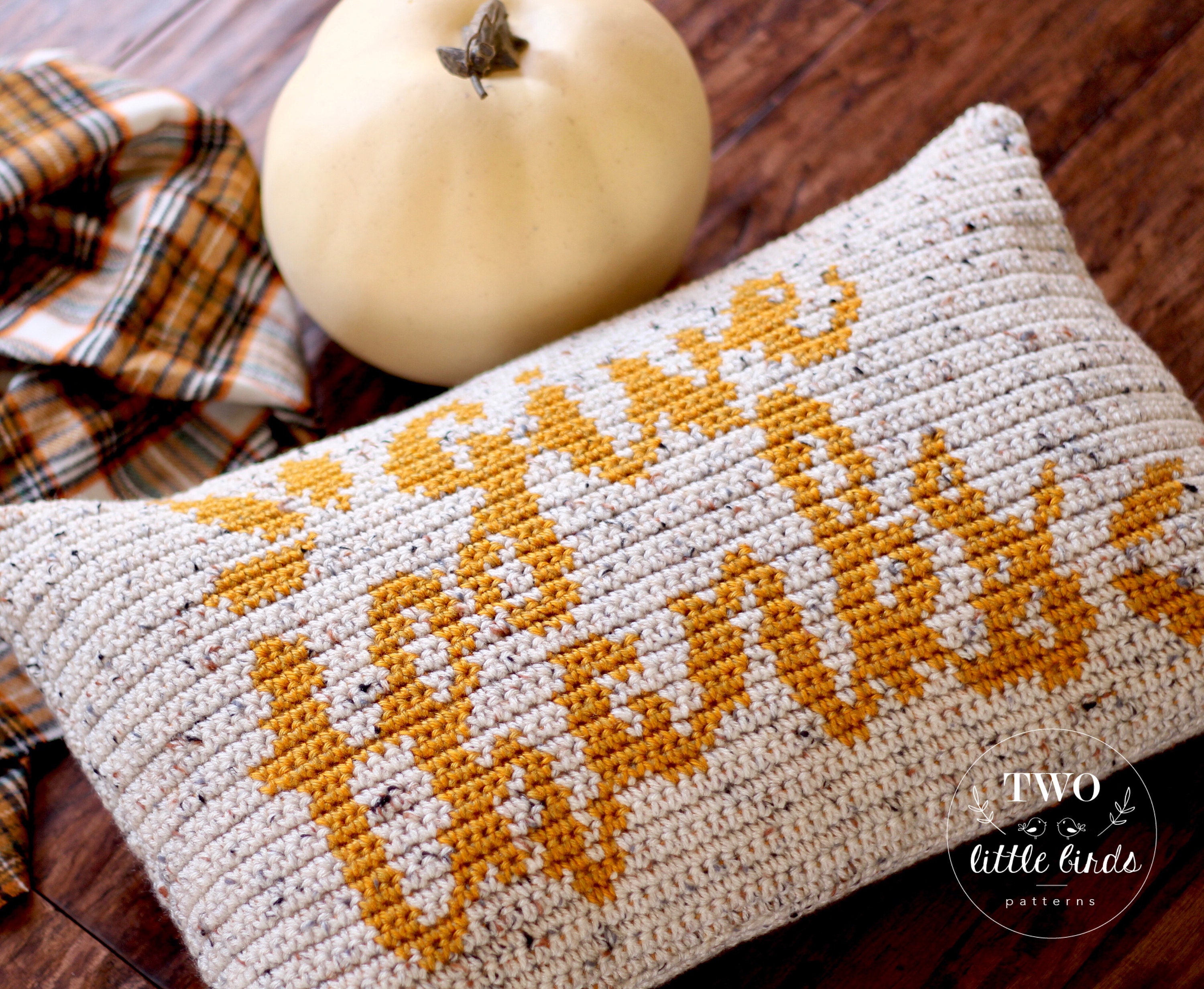 Fall Crochet Pillow Cover Pattern Crochet Pillow Tutorial | Etsy