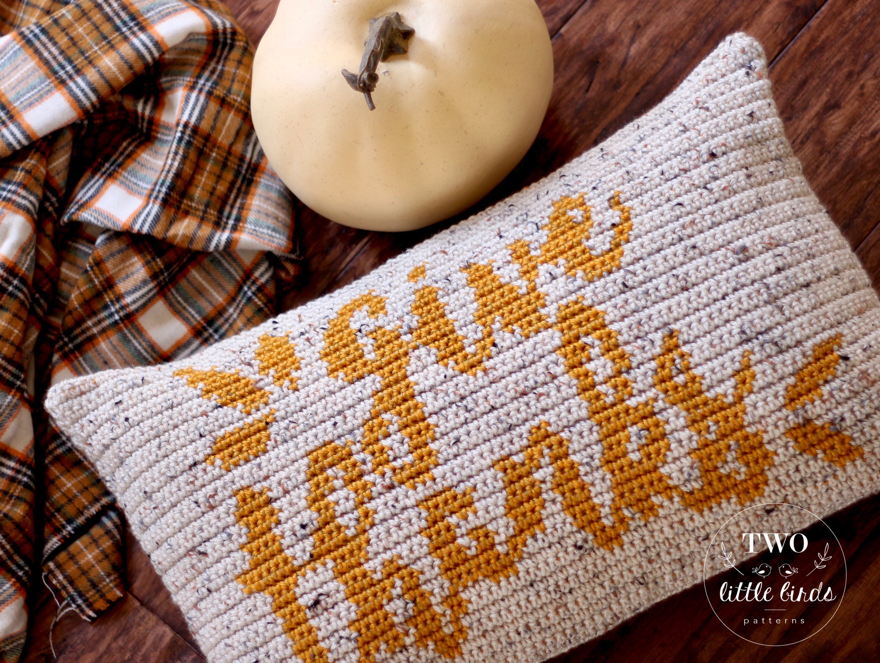Fall Crochet Pillow Cover Pattern Crochet Pillow Tutorial | Etsy