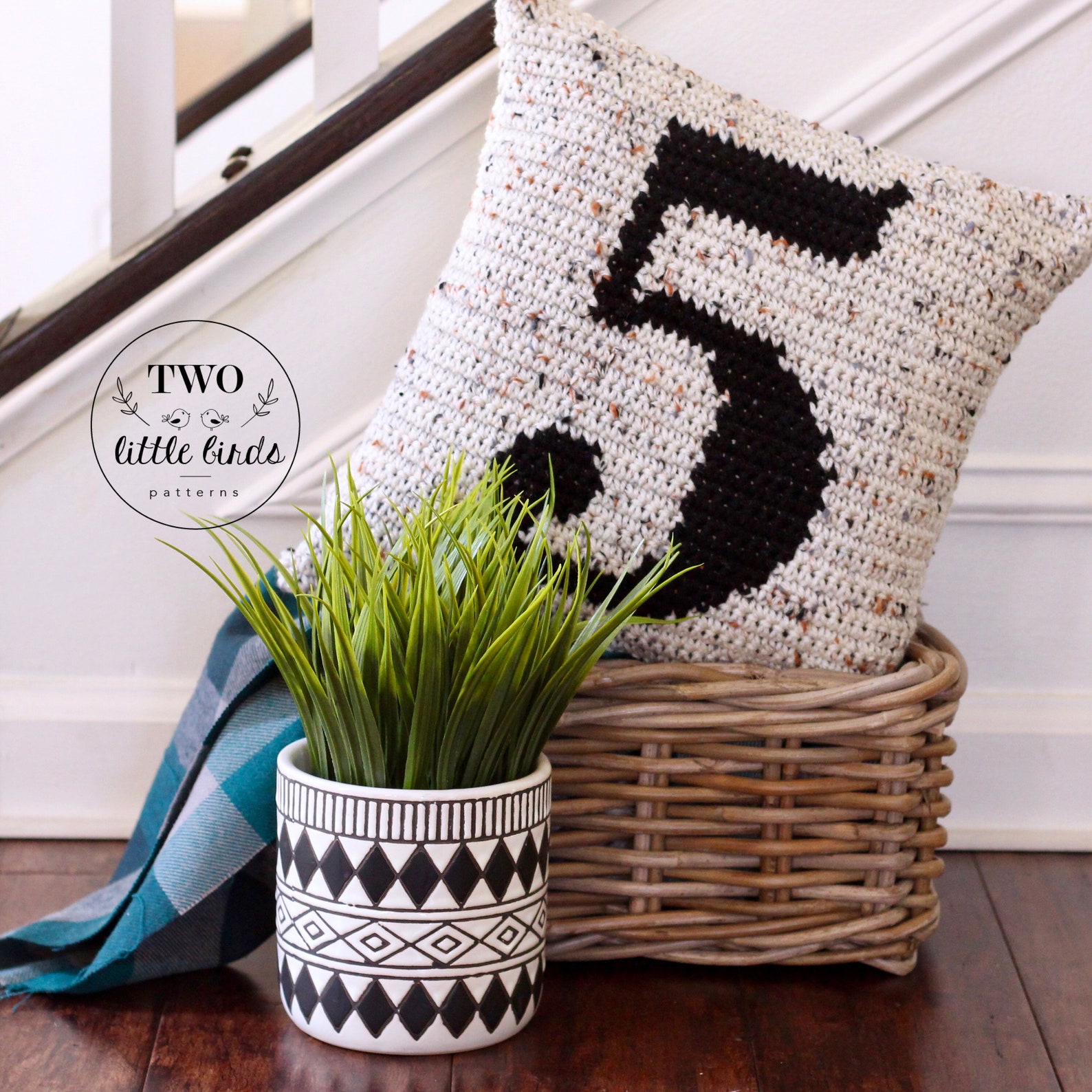 Crochet Pillow Pattern Family Number Pillow Pattern Tapestry - Etsy