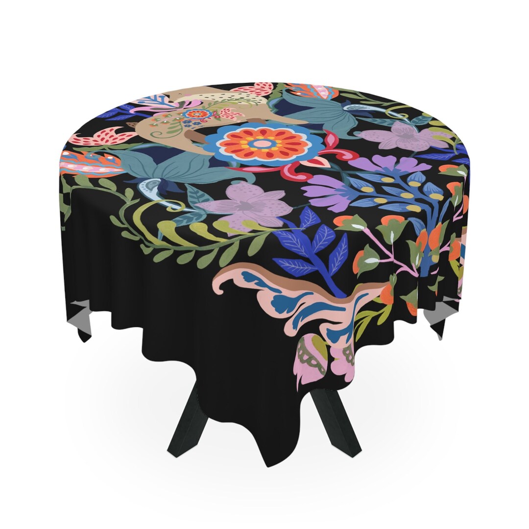 Colorful Table Linen Mexican Inspired Table Cover Dining Tablecloth for ...