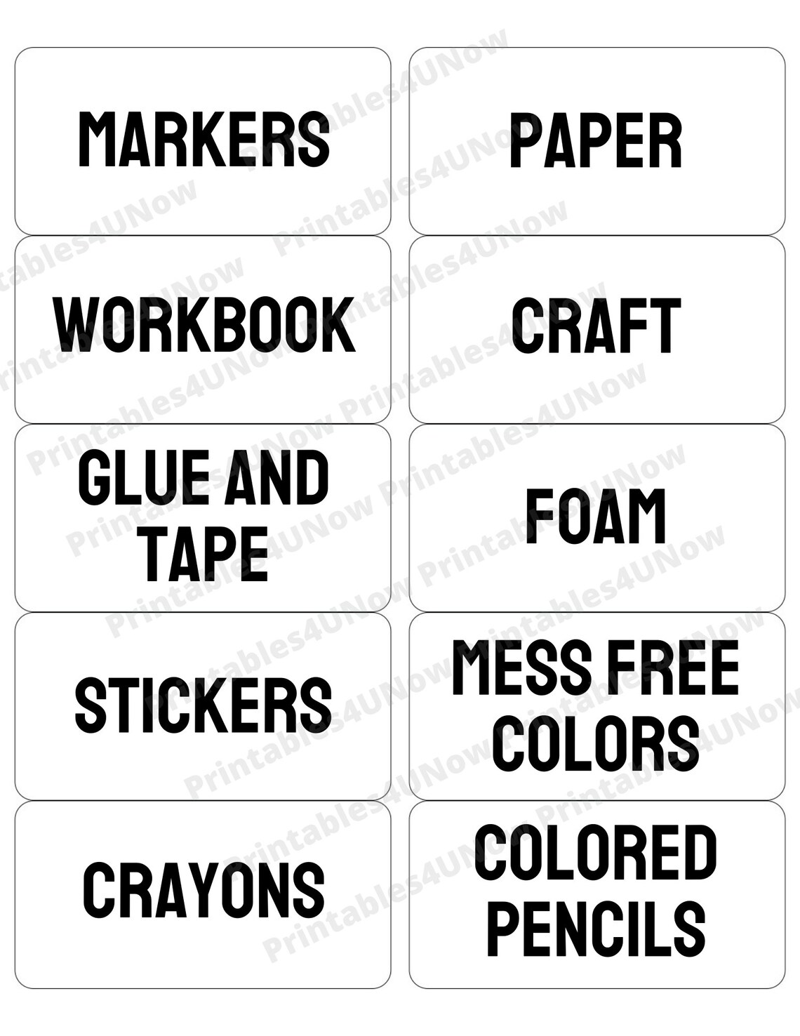 Toy Bin Label, Toy Storage Label, Toy Box Storage Labels, Adhesive Toy ...