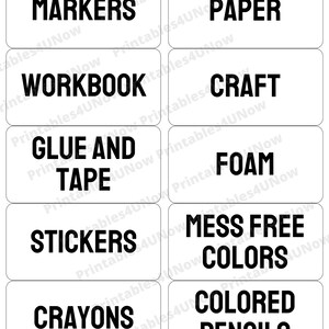 Toy Bin Label, Toy Storage Label, Toy Box Storage Labels, Adhesive Toy ...