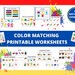Color Matching Printable | Color Matching Worksheets | Shapes, Colors ...