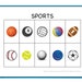 SPORTS Balls MATCHING, Toddler INSTANT Download, Easy on Printer, Learn ...